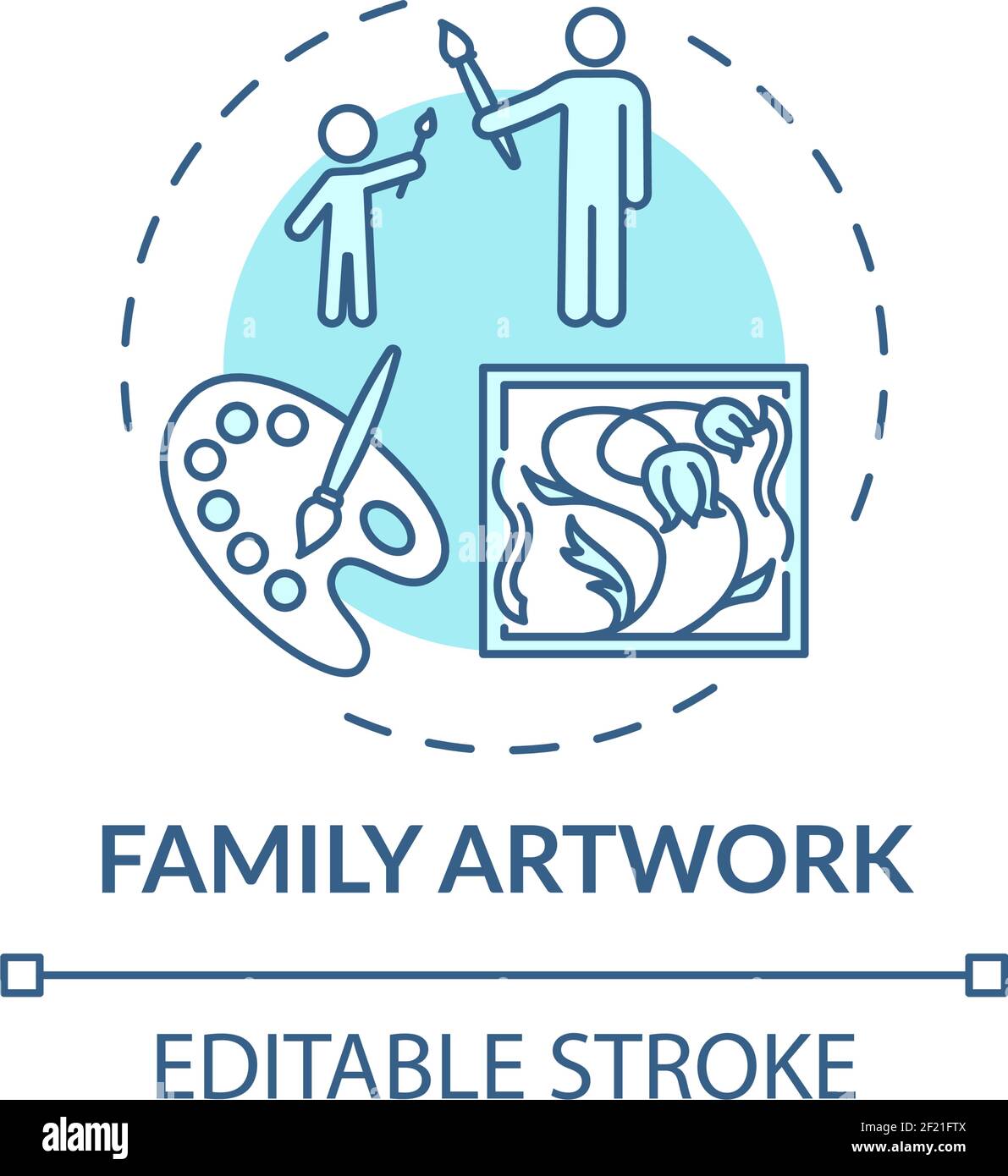 Family artwork concept icon Stock Vector Image & Art - Alamy