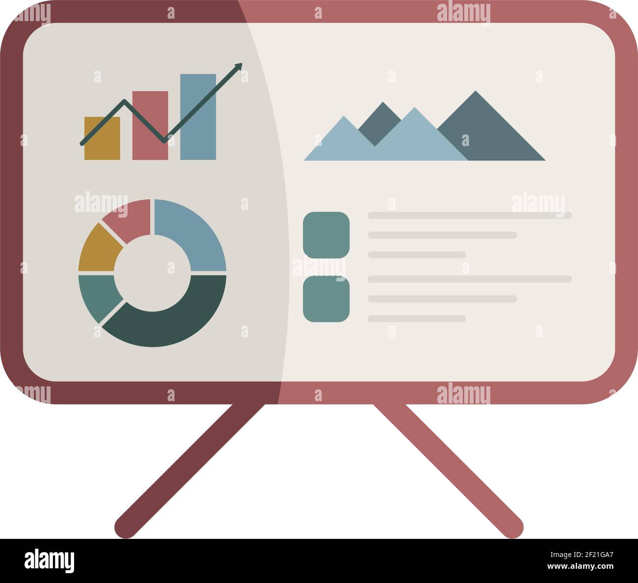 statistics infographics in board icon Stock Vector Image & Art - Alamy