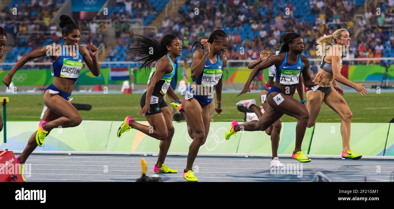 Usa s Brianna Rollins , Kristi Castlin and Nia Ali Women s 100m Hurdles ...