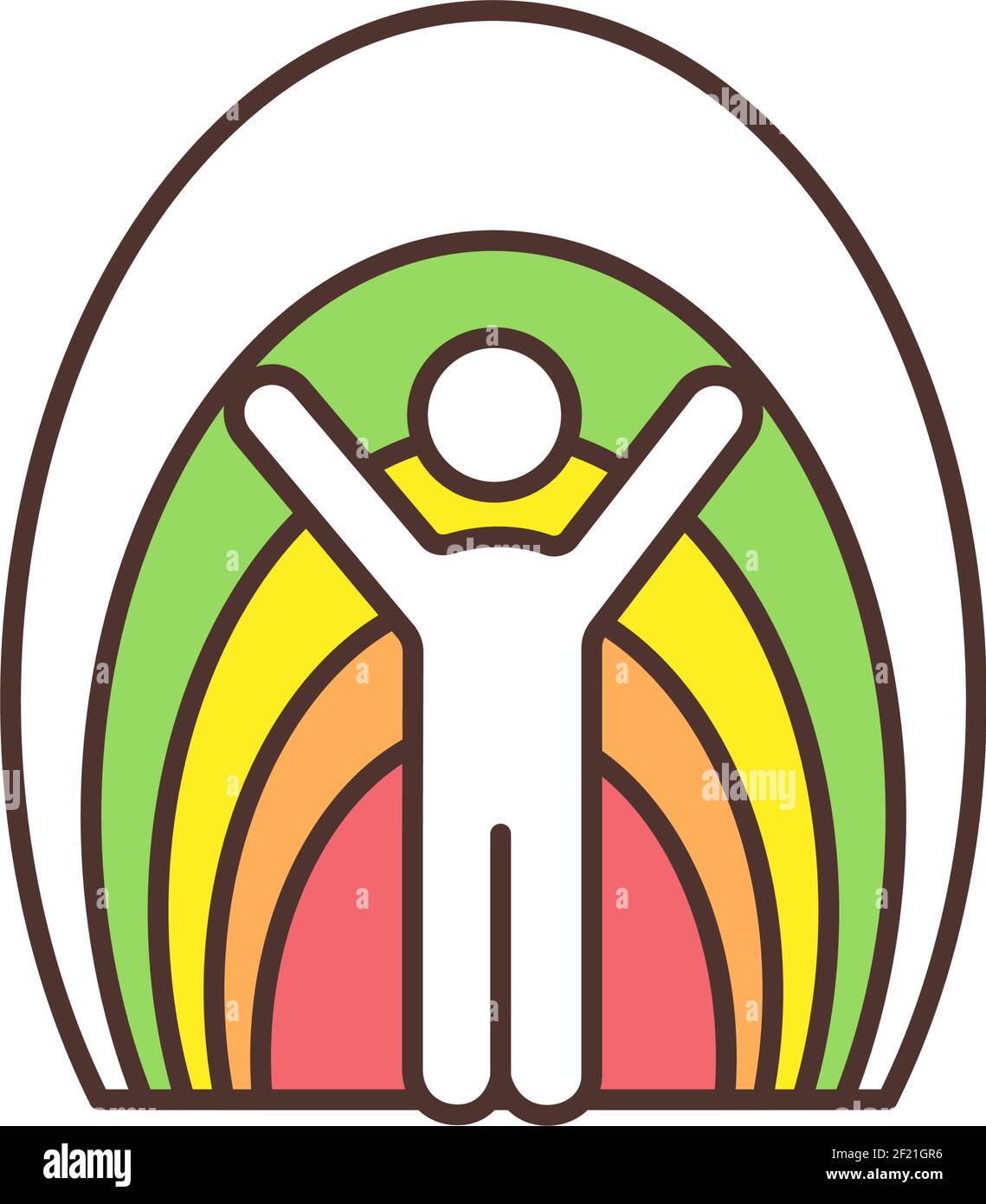 Rainbow aura Stock Vector Images - Alamy