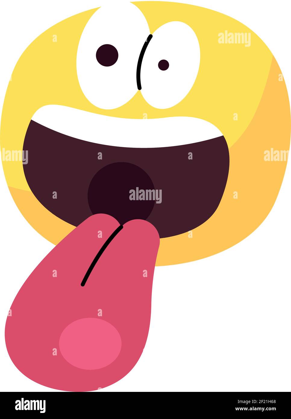 crazy emoji face comic icon Stock Vector Image & Art - Alamy