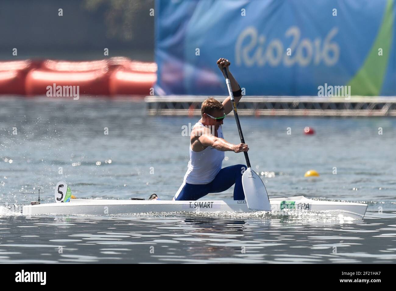 France's Thomas Simart competes in Canoe Men's single 200m during the ...