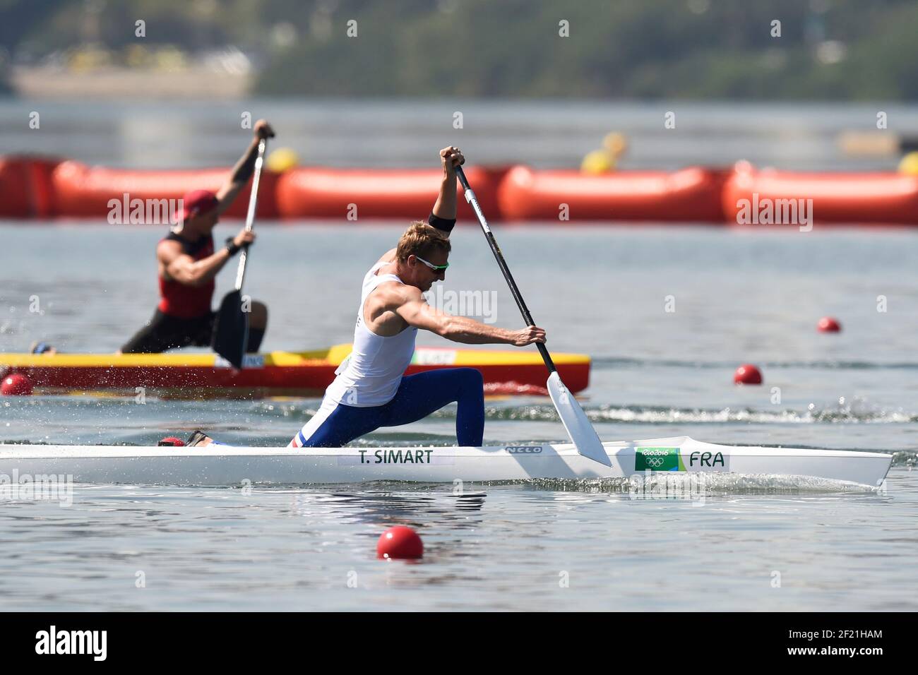 France's Thomas Simart competes in Canoe Men's single 200m during the ...