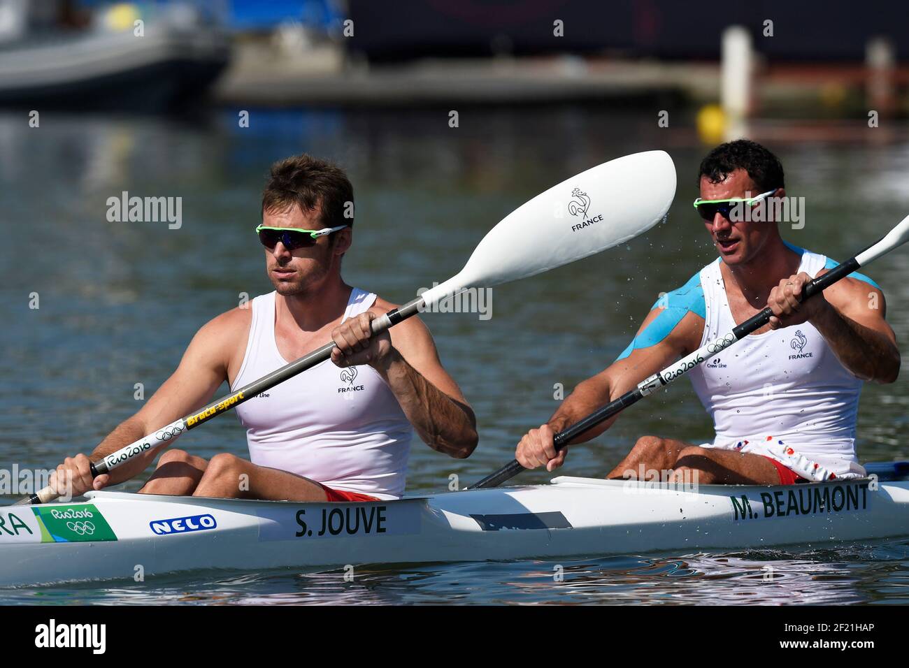 France's Sebastien Jouve and Maxime Beaumont compete in Kayak Men's ...