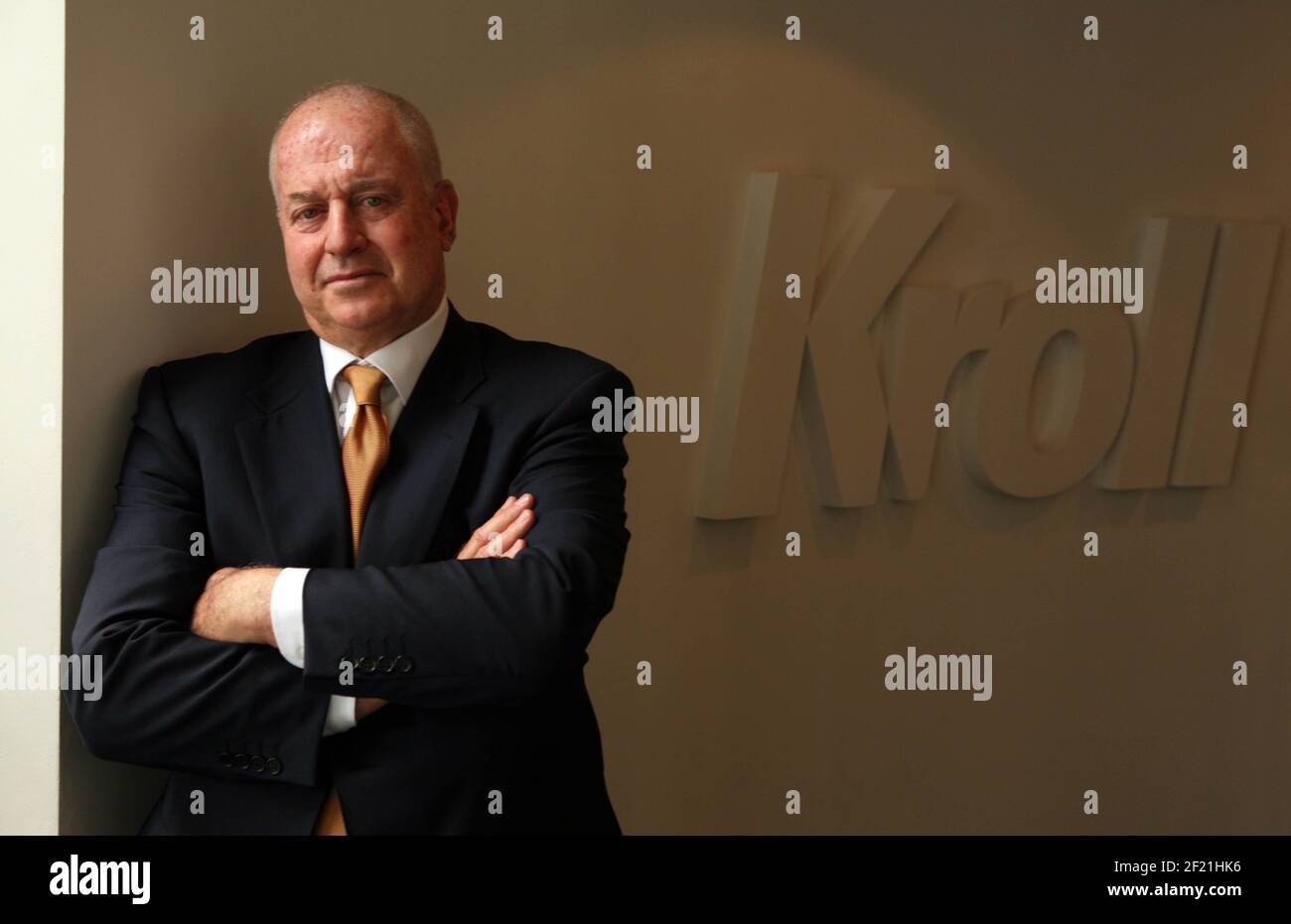 Jules B. Kroll, founder and chairman of KROLL in their London office ...