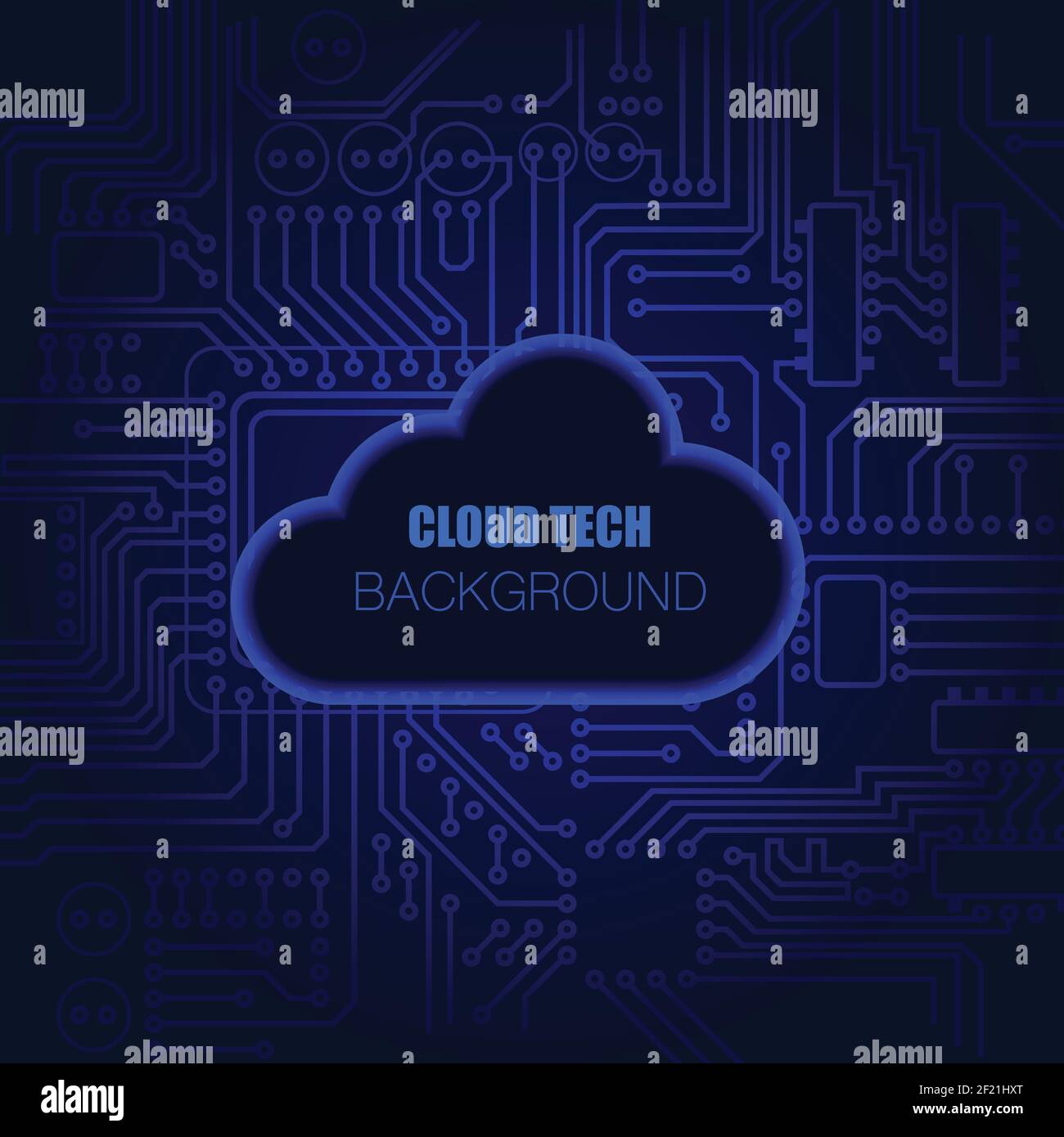 Digital cloud tech background Stock Vector Image & Art - Alamy