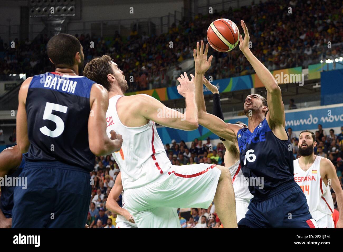 France's Rudy Gobert competes in Basketball Men's in quarter final ...