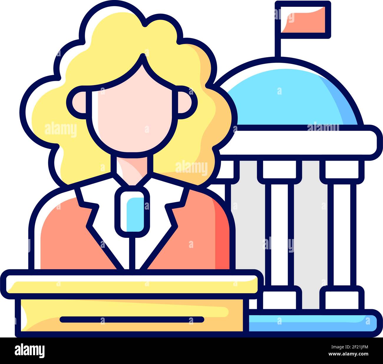 Women rights flat color Stock Vector Images - Alamy