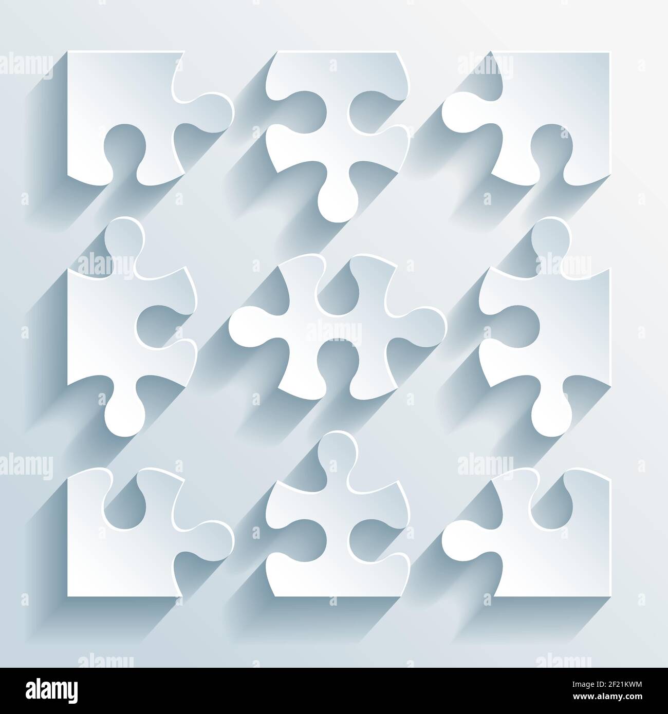 Paper puzzles for business and infographics Vector Illustration Stock ...