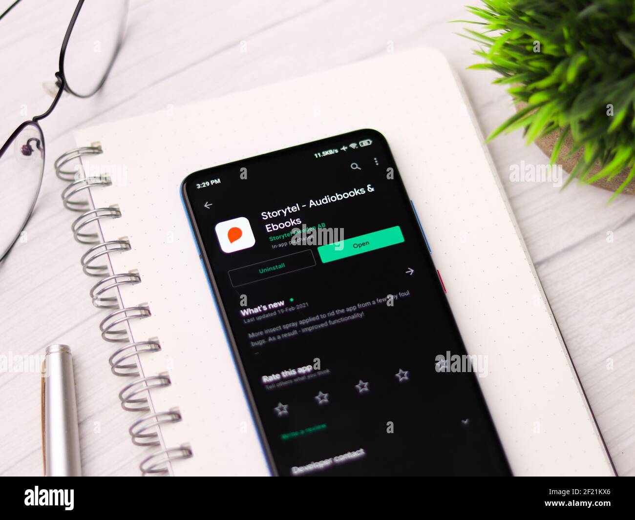 Assam, india - March 10, 2021 : Storytel logo on phone screen stock ...