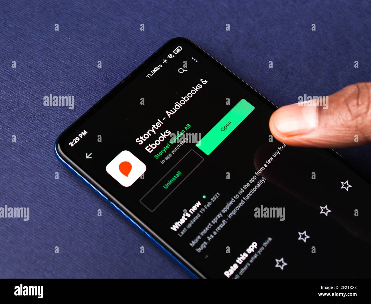 Assam, india - March 10, 2021 : Storytel logo on phone screen stock ...
