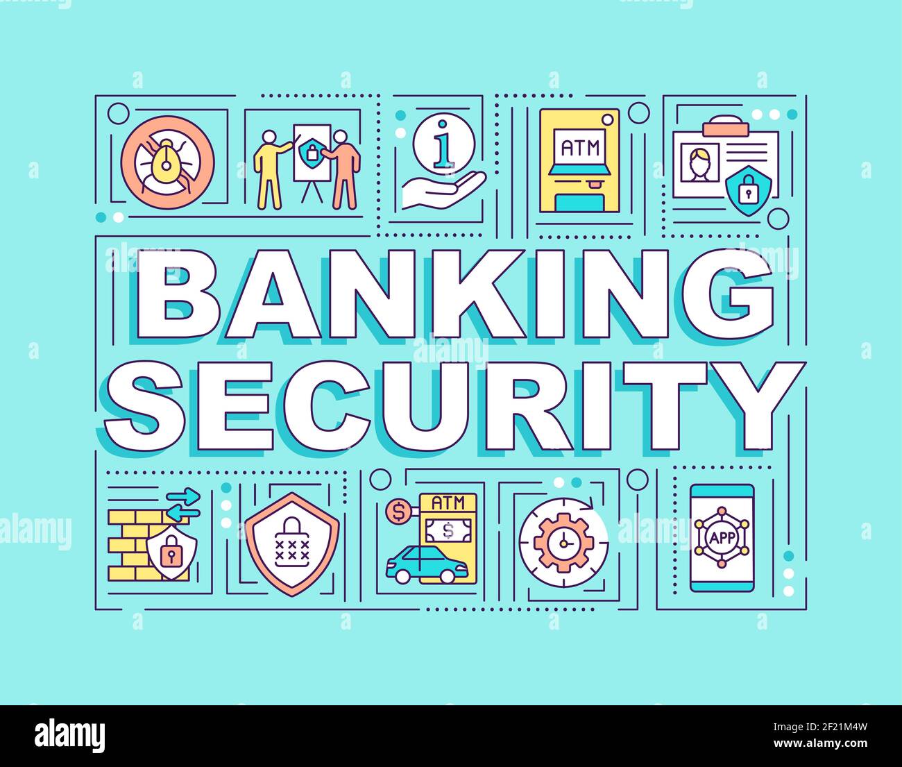 Banking security word concepts banner Stock Vector Image & Art - Alamy
