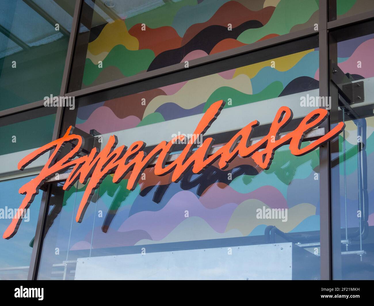 Paperchase store front and sign, Rushden Lakes Shopping Centre ...