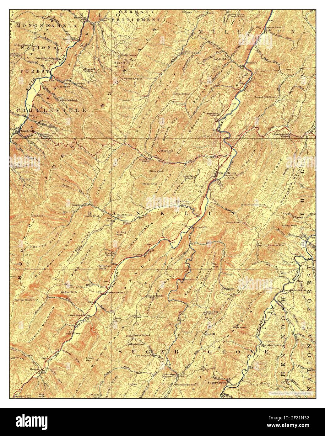 Map of circleville hi-res stock photography and images - Alamy