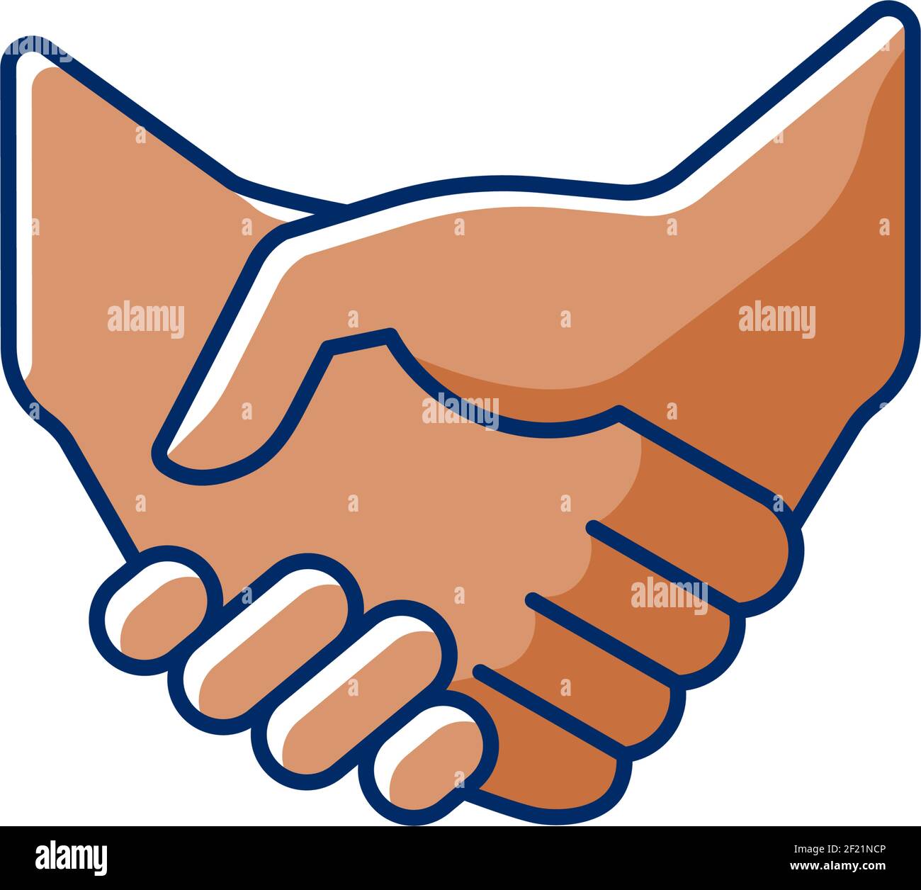 Handshake RGB color icon Stock Vector Image & Art - Alamy