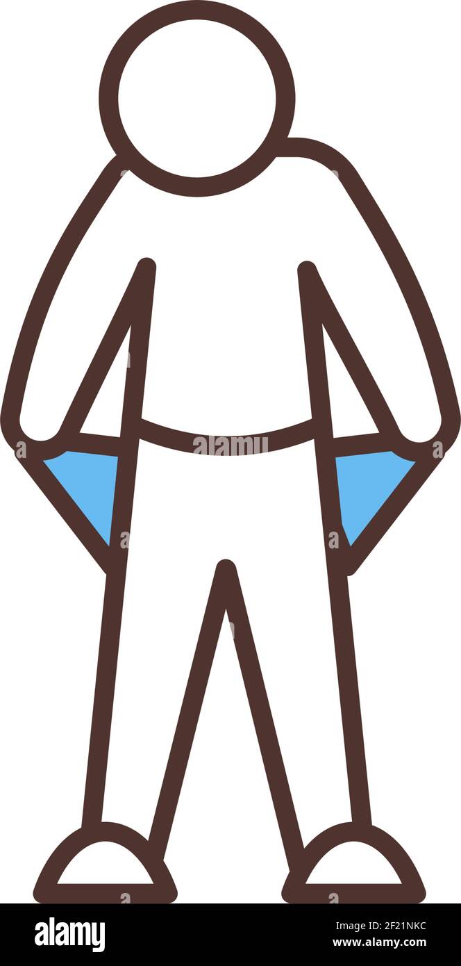 Lost money concept cartoon Cut Out Stock Images & Pictures - Alamy