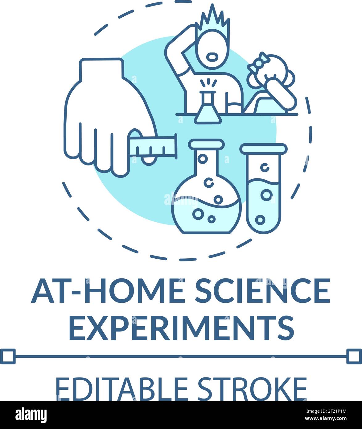 At home science experiments concept icon Stock Vector Image & Art - Alamy