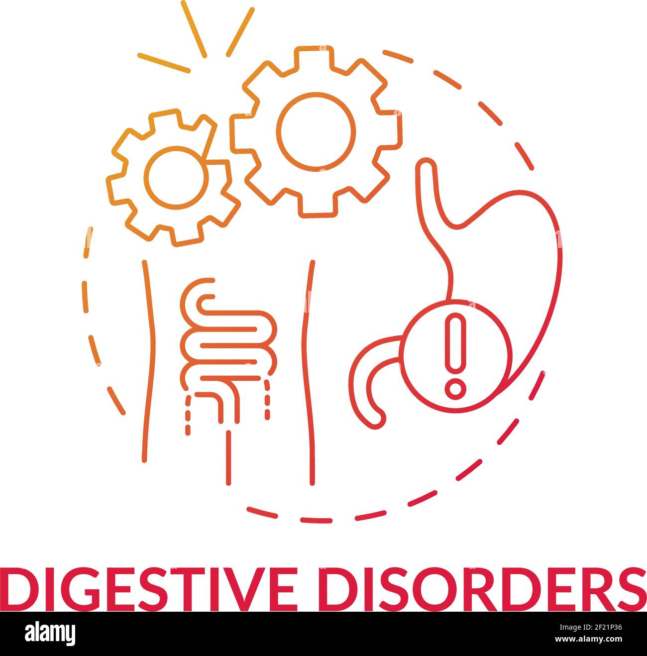 Digestive disorders concept icon Stock Vector Image & Art - Alamy