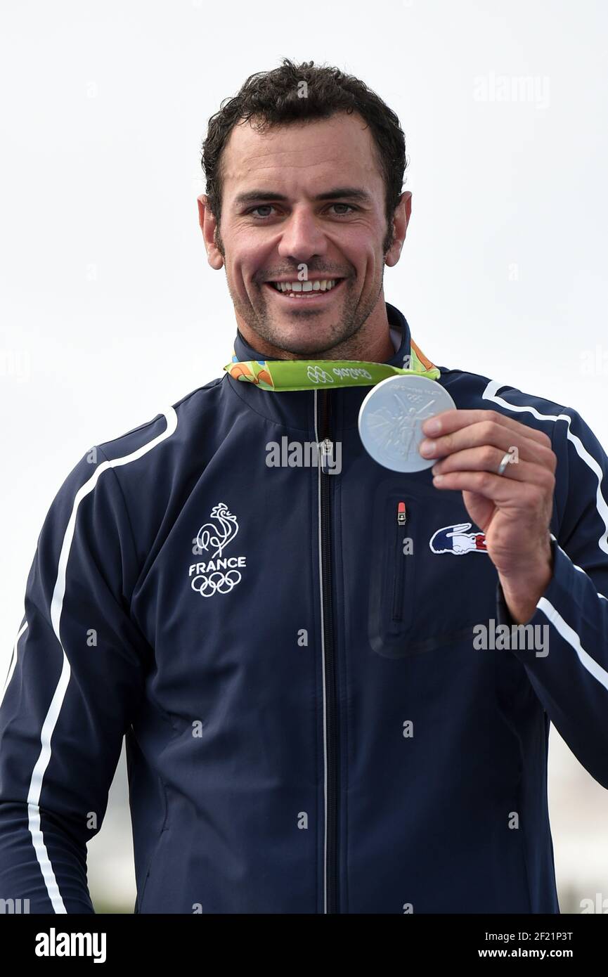 France's Maxime Beaumont wins the silver medal in Kayak single 200m ...