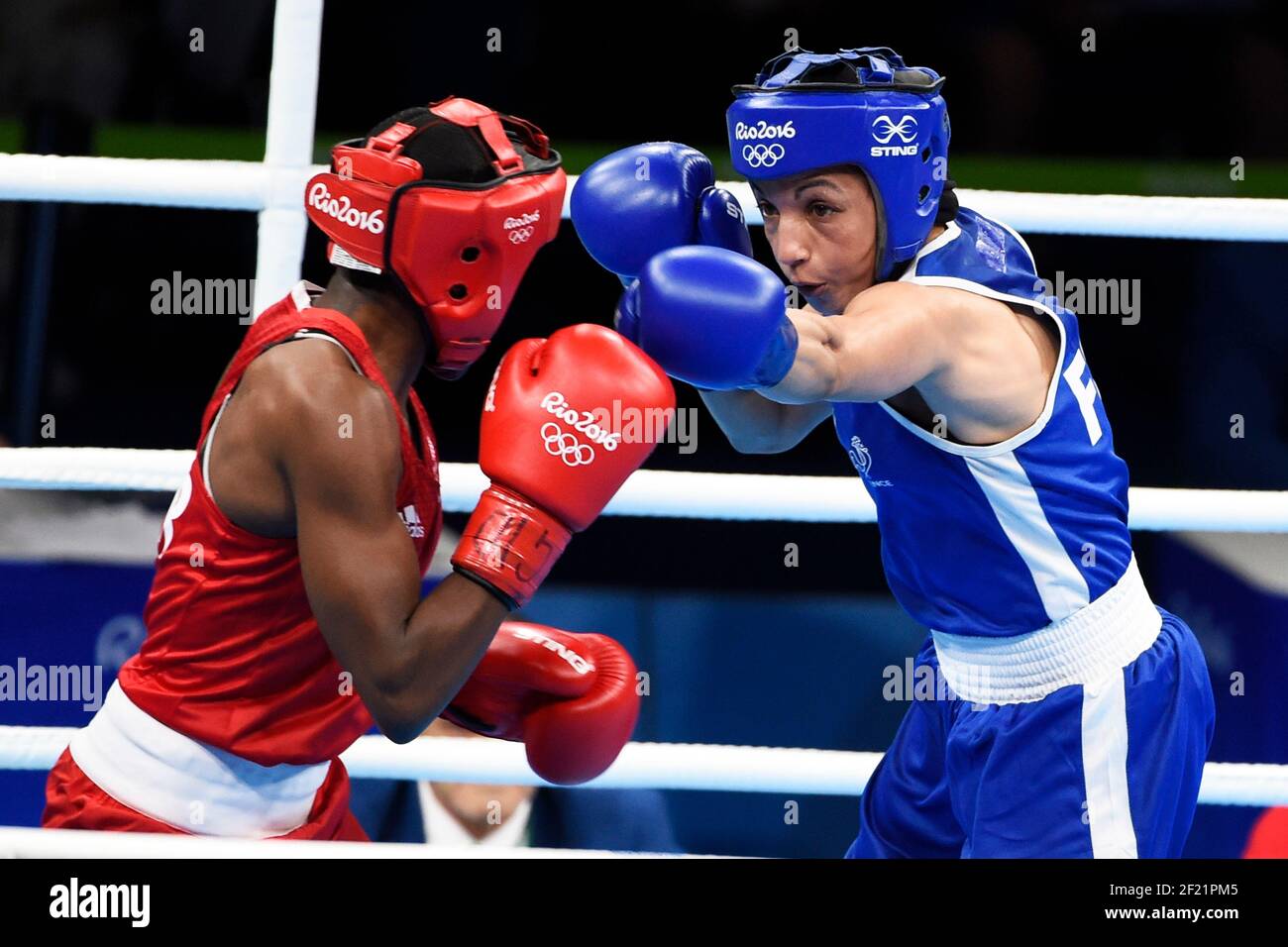 France's Sarah Ourahmoune competes and wins Silver Medal in Boxing ...