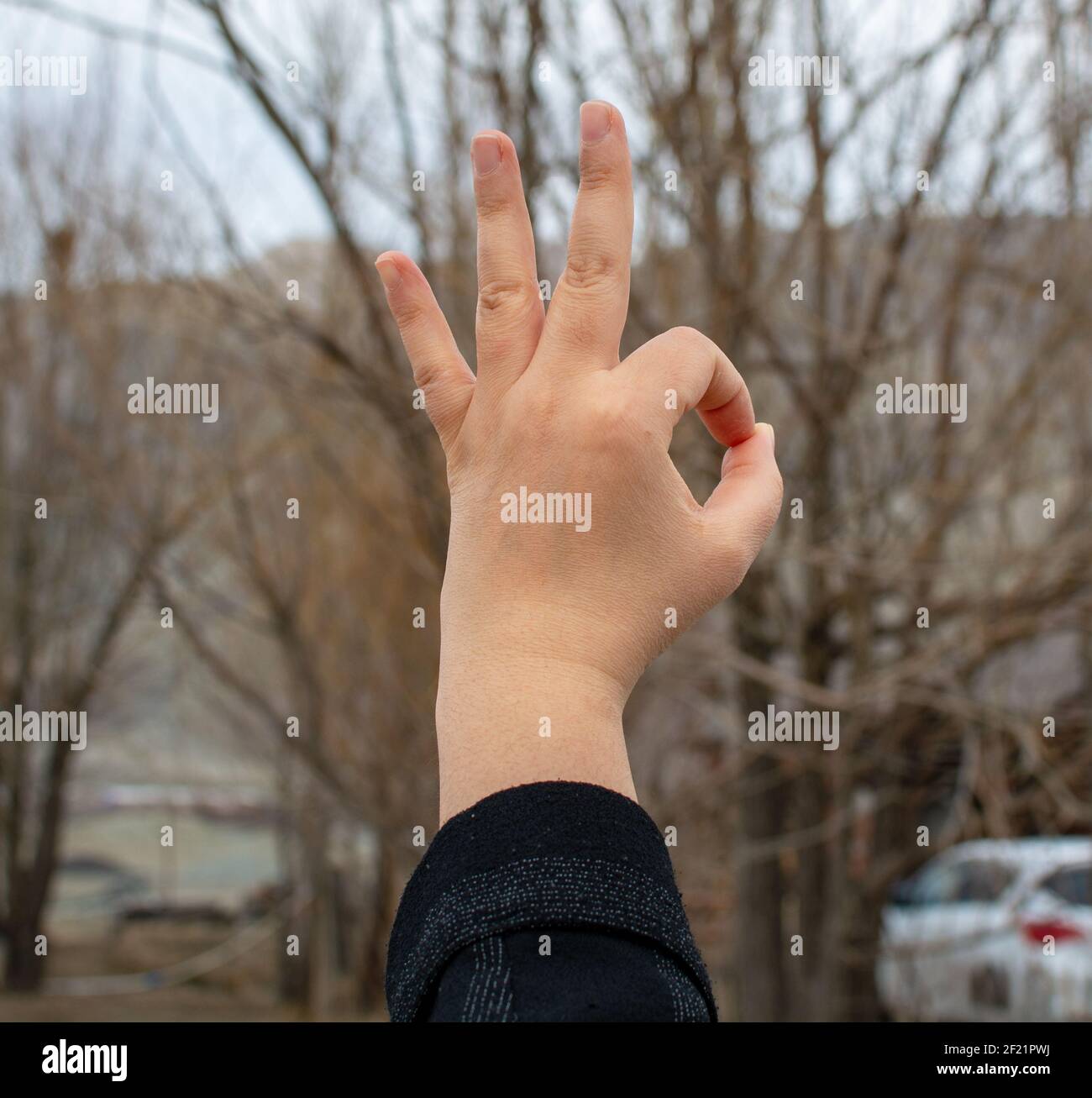 Ok hand symbol hi-res stock photography and images - Alamy
