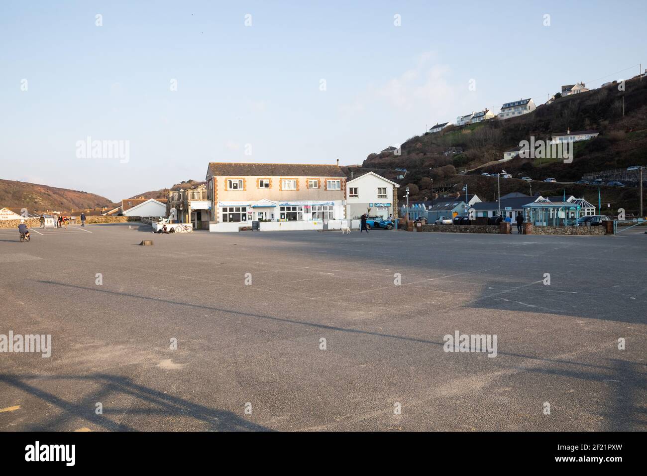 Portreath car park hi-res stock photography and images - Alamy