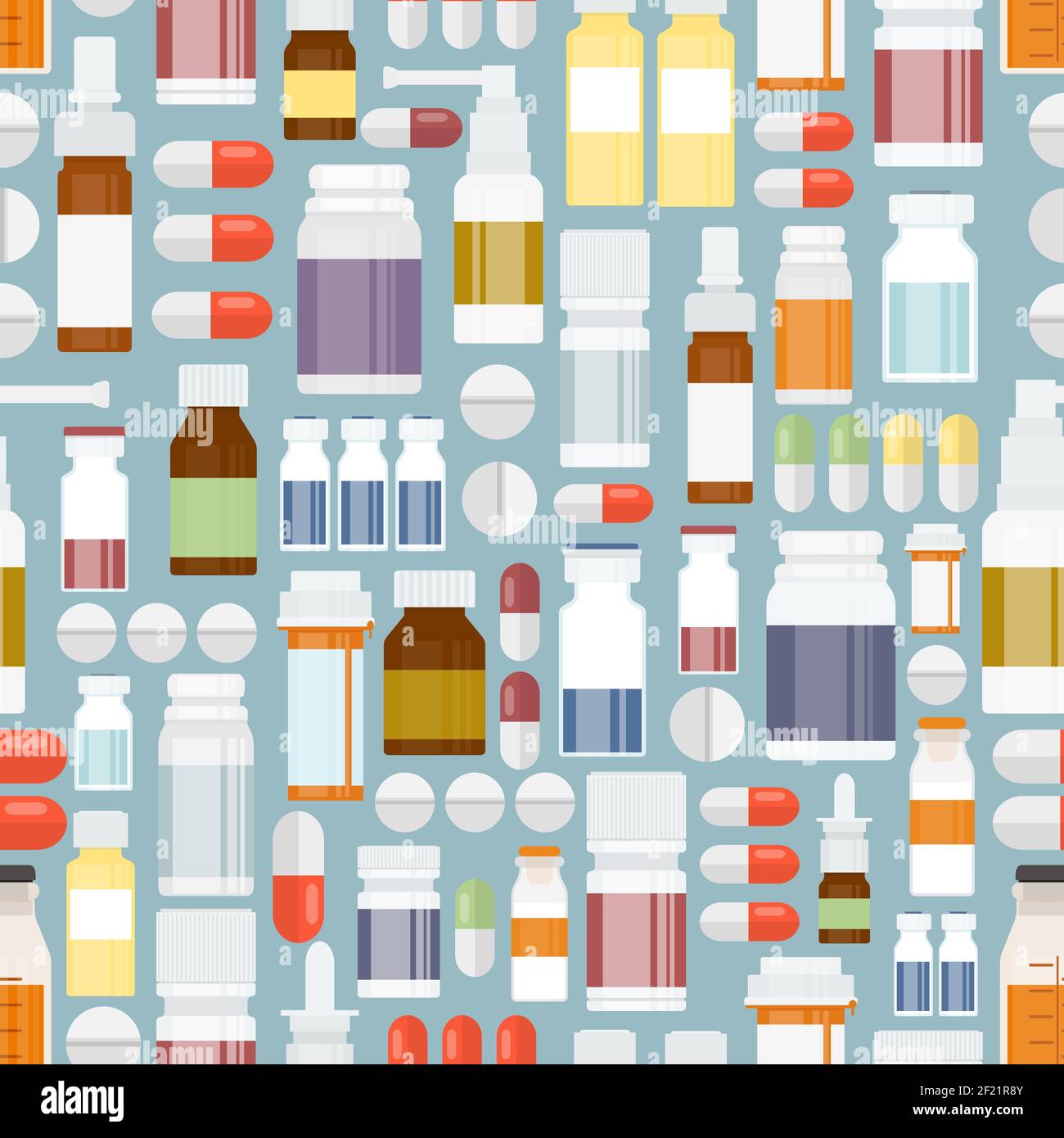 Colored Pills and Drugs in Seamless Pattern for Background Design Stock ...