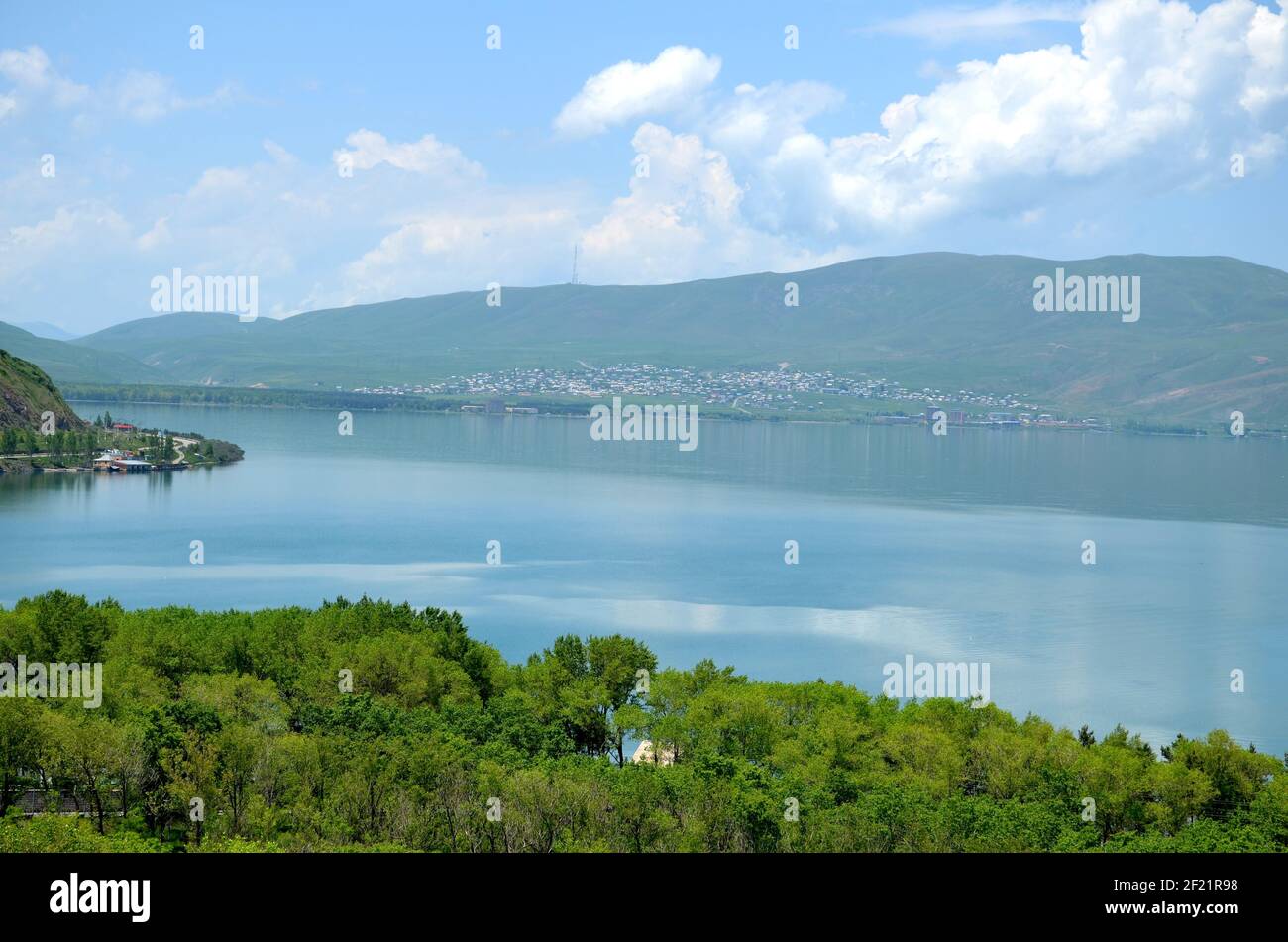 beautiful shore of Lake Sevan, Armenia Stock Photo - Alamy
