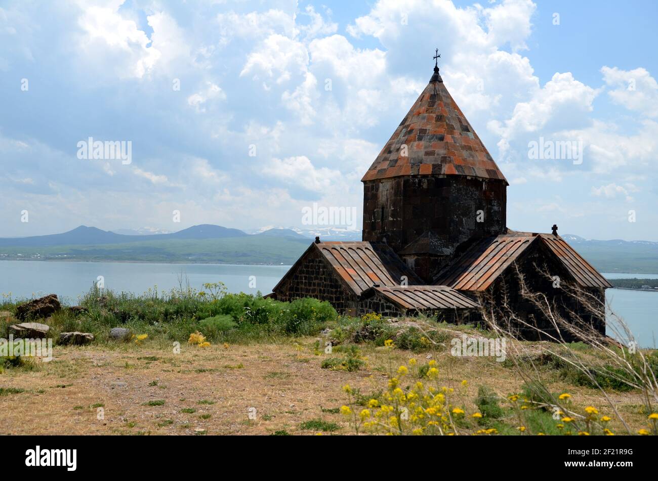 view of Sevanavank monastery, Armenia Stock Photo - Alamy