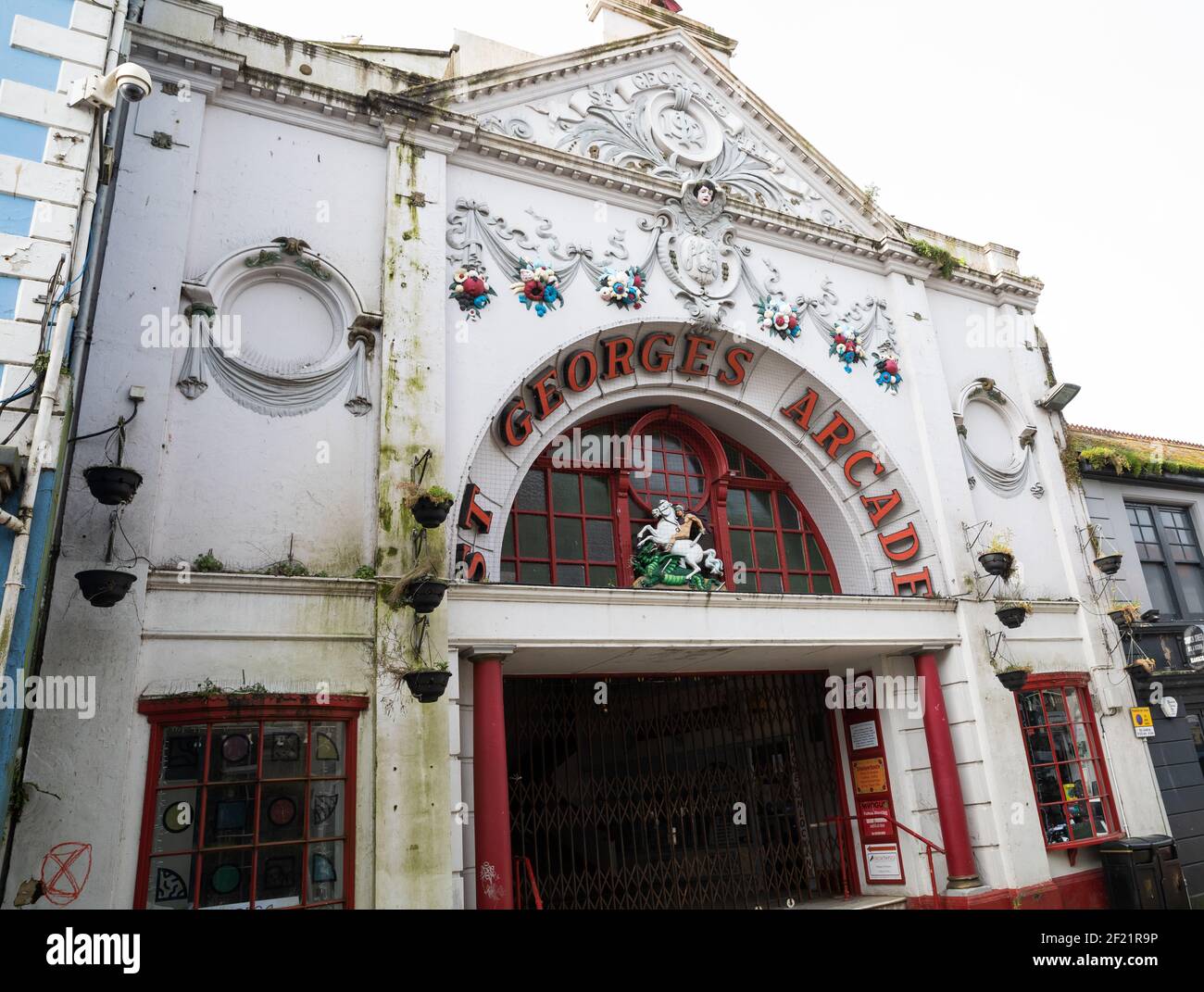 St George's Arcade in Falmouth, Cornwall, UK Stock Photo - Alamy