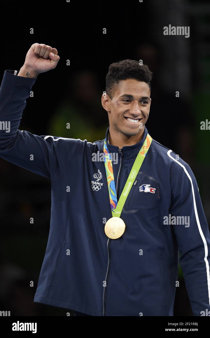 France's Tony Yoka wins the gold medal in boxing +91kg category during ...