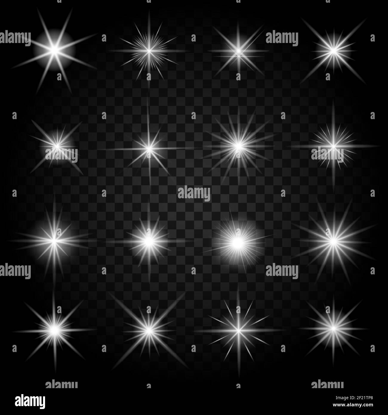 Stars bursts with sparkles and glowing light effects. Graphic bright ...