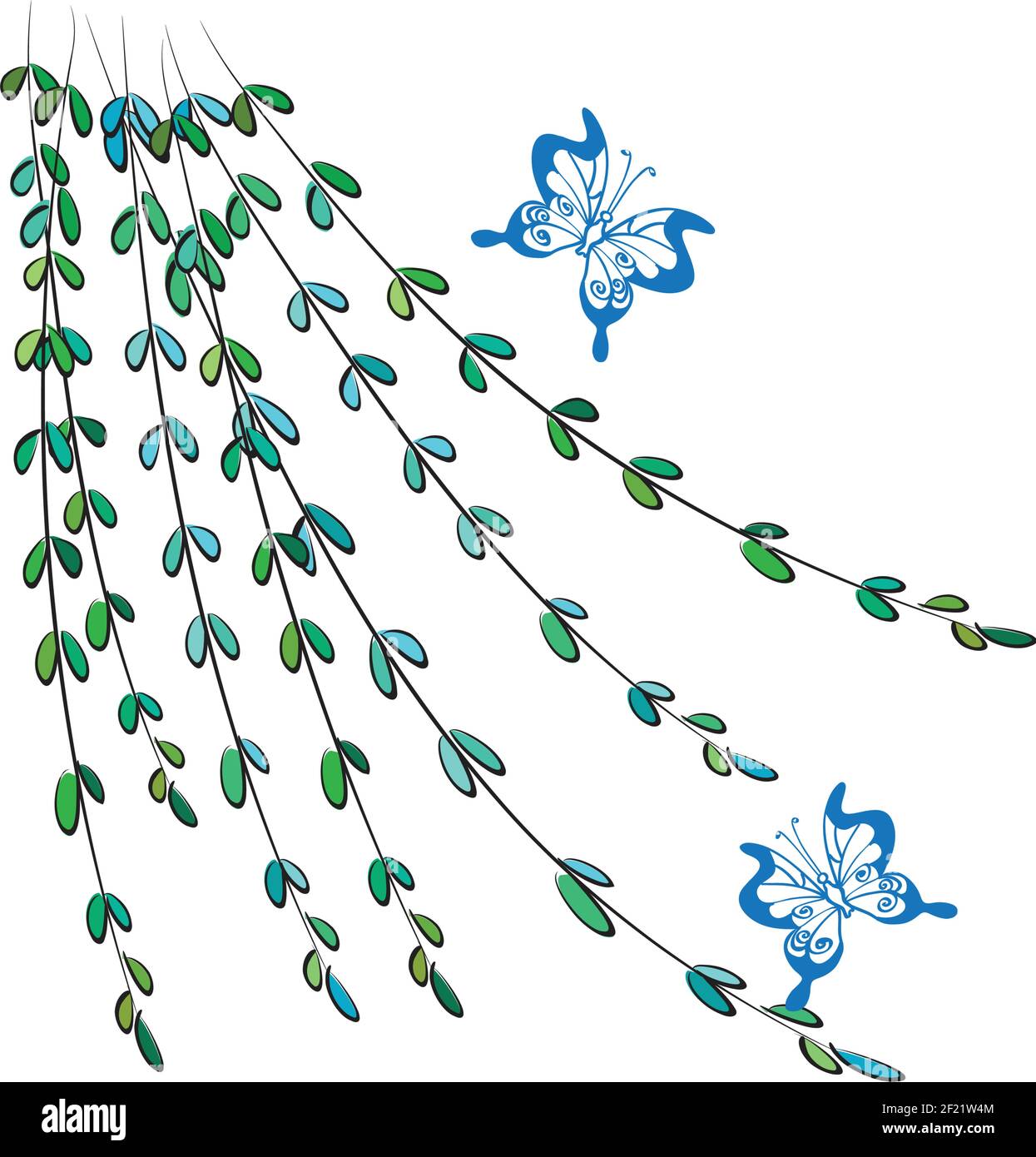 Flying plant Stock Vector Images - Alamy