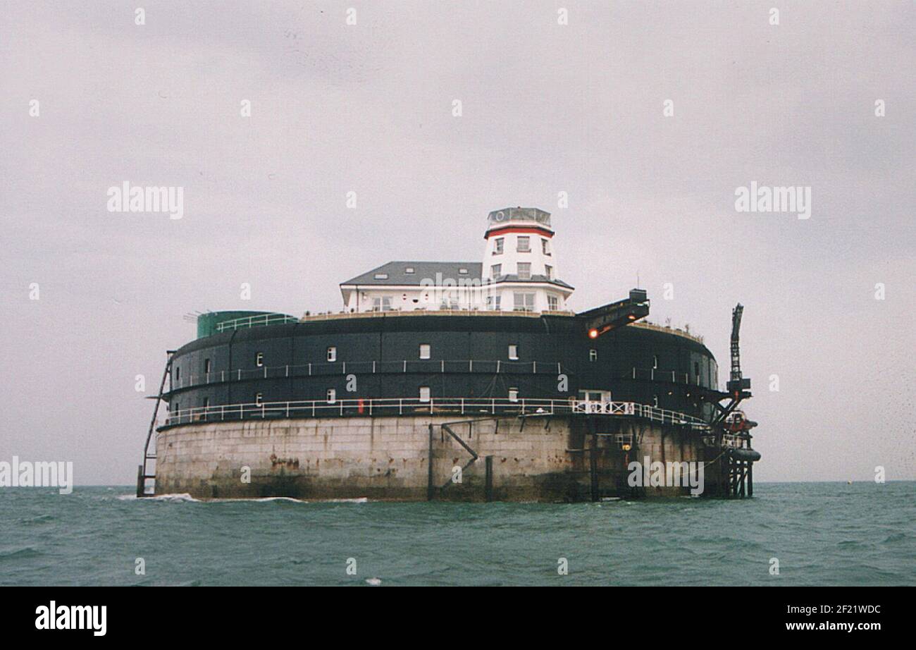 NO MANS LAND FORT IN THE SOLENT FOR SALE AFTER THE JAILING OF SHAID ...