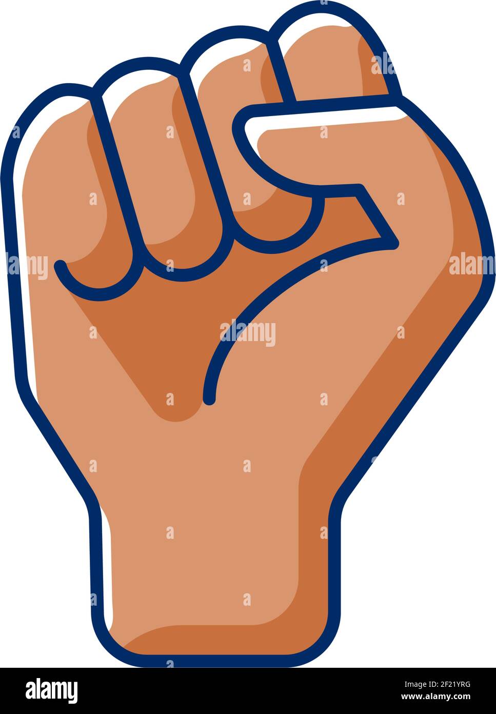 Cartoon clenched fist hi-res stock photography and images - Alamy