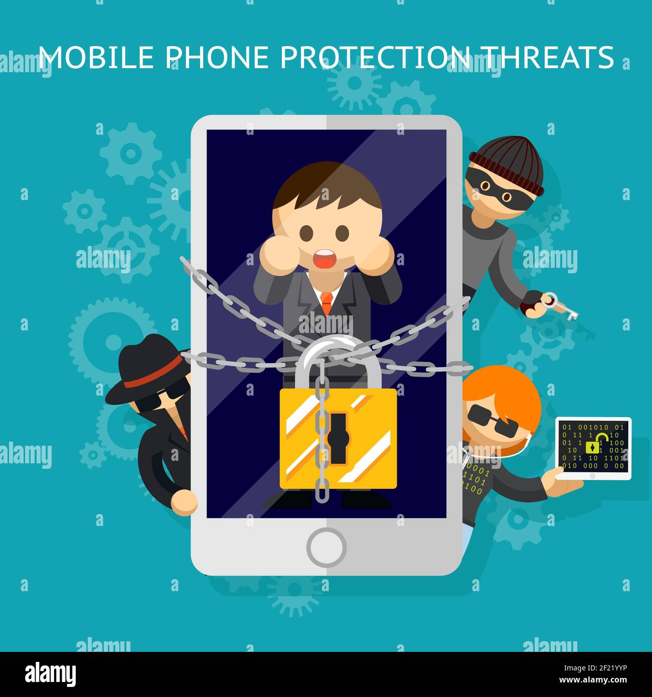 Protect your mobile from the threat. Protection against hacker attacks ...