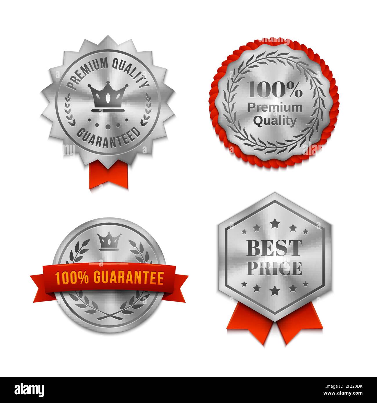 Set various labels emblems hi-res stock photography and images - Alamy