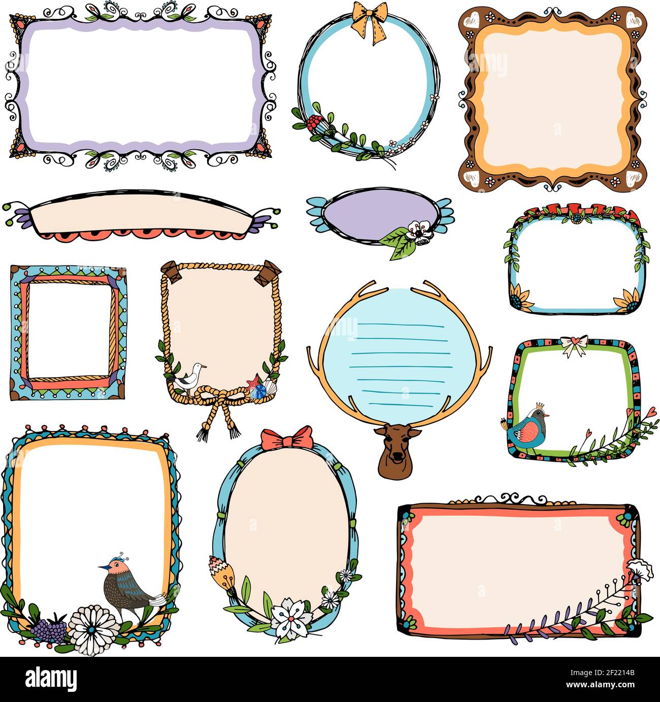 Colorful Doodle Frame