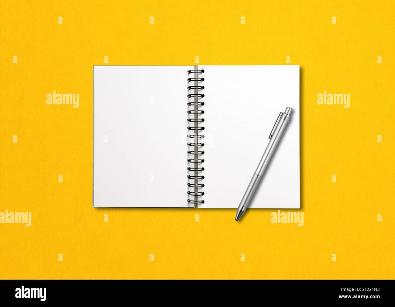 Notebook yellow pages on spiral hi-res stock photography and images - Alamy