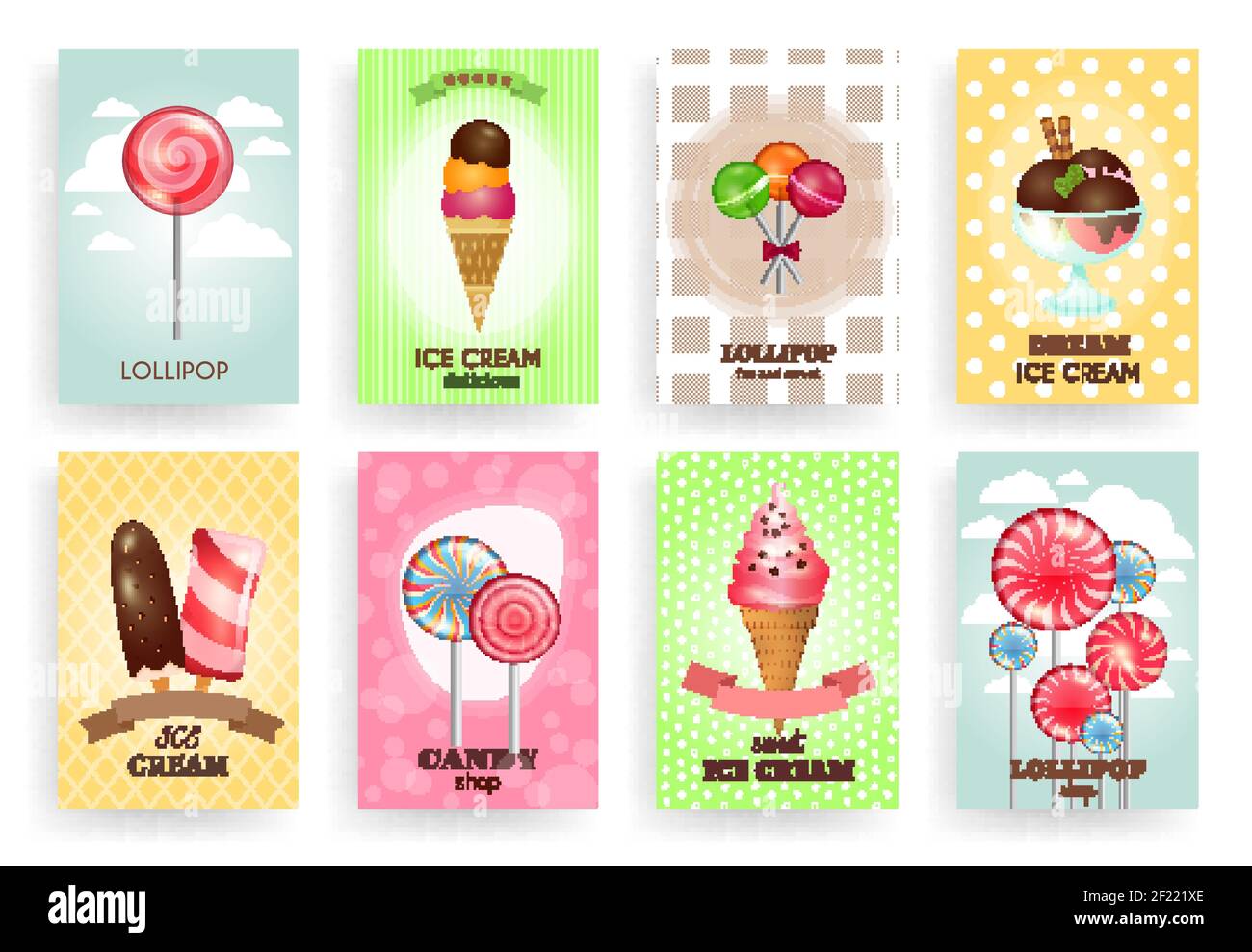 Ice cream templates Stock Vector Images - Alamy