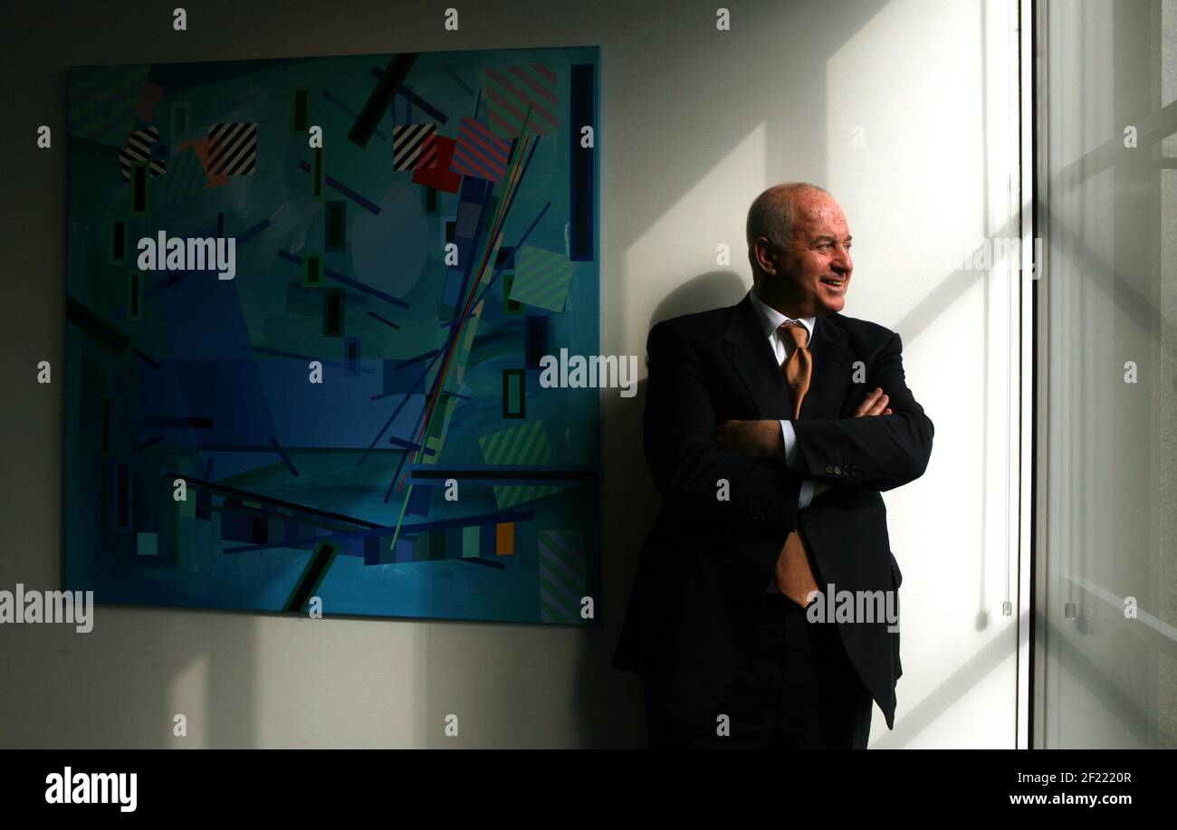 Jules B. Kroll, founder and chairman of KROLL in their London office ...