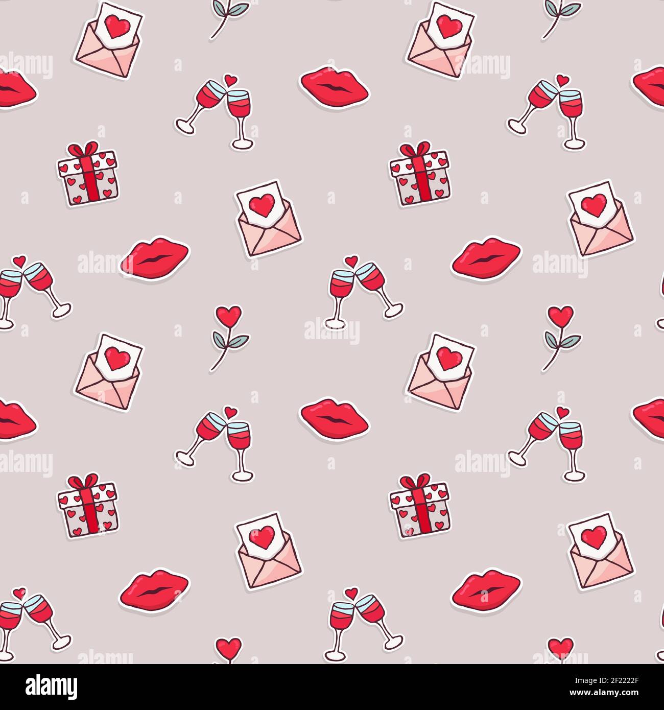 Romantic flower gifts Stock Vector Images - Alamy