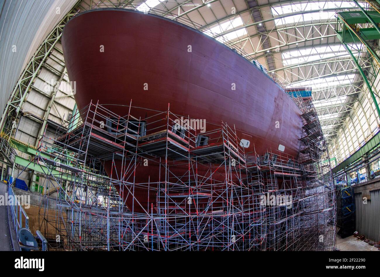 Wismar, Germany. 08th Mar, 2021. The first Global Class cruise ship ...