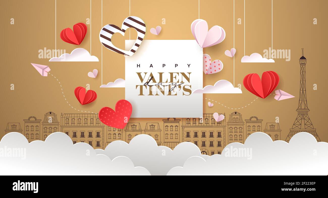 Banner pink sky paper Stock Vector Images - Alamy