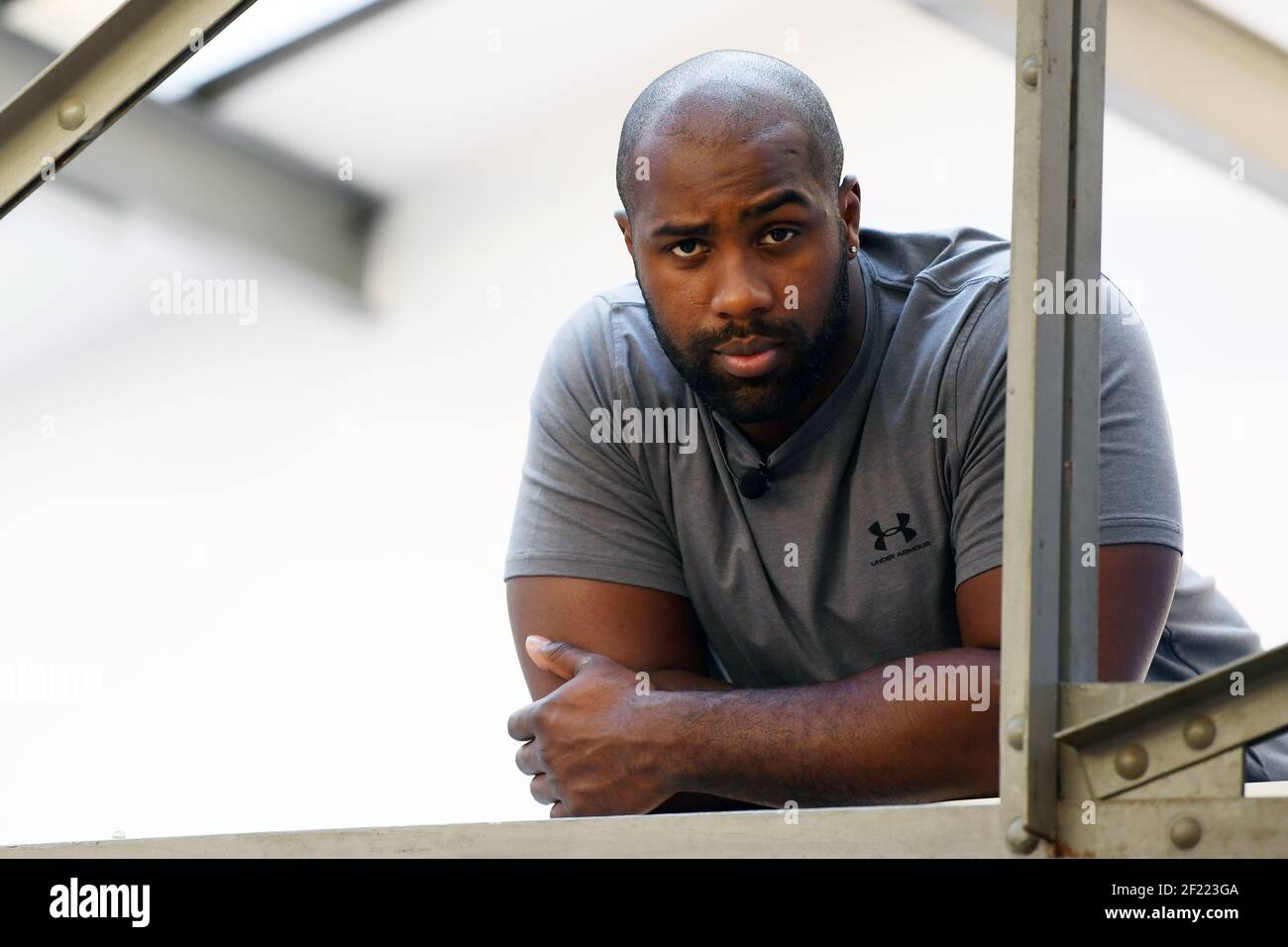 Teddy Riner during the launch of his new manufacturer Under Armour, in ...
