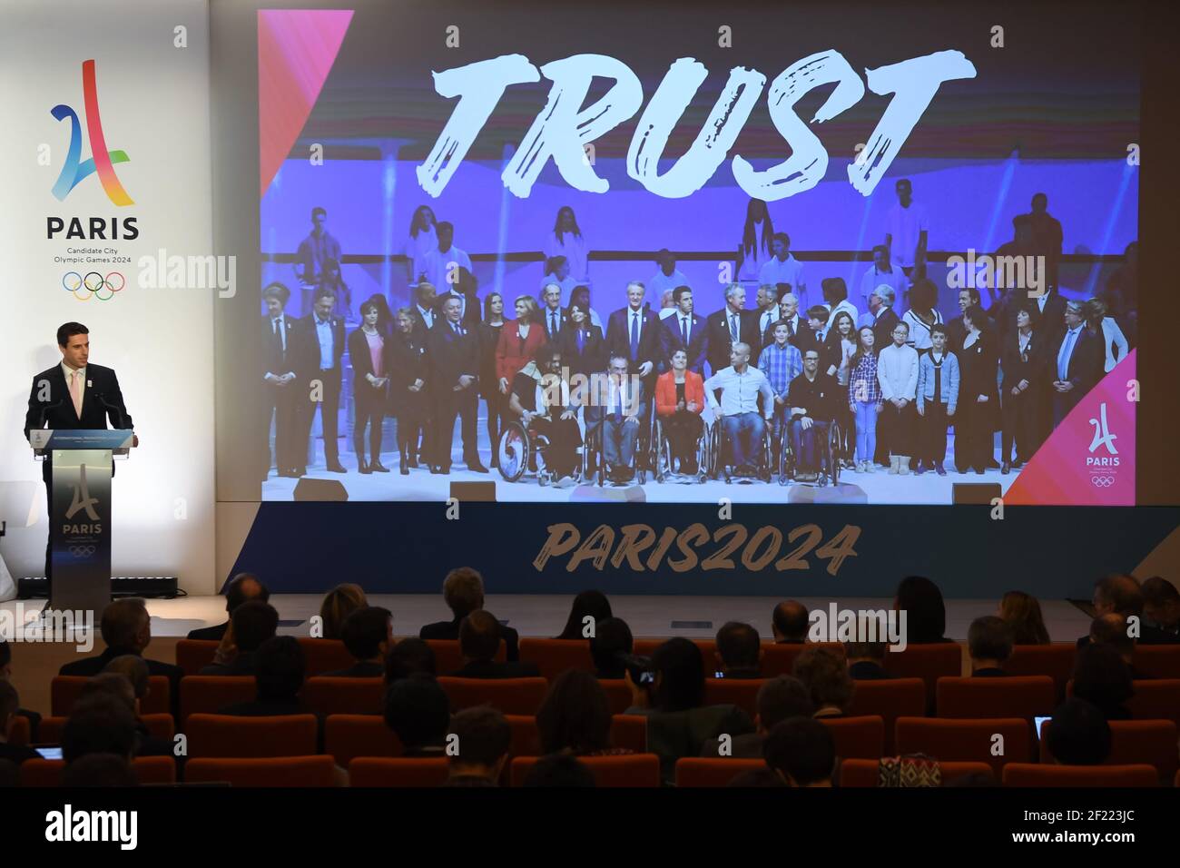 Co-president of Paris 2024 candidacy Tony Estanguet during the Press ...