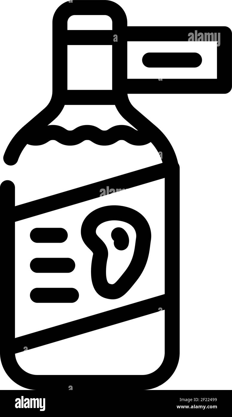 vinegar mango line icon vector illustration line Stock Vector Image ...