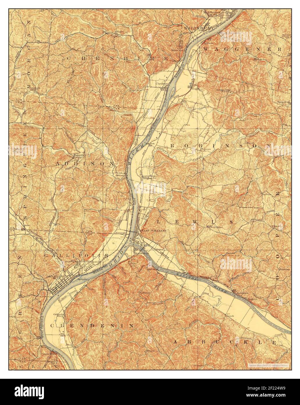 Map Of Point Pleasant High Resolution Stock Photography and Images - Alamy