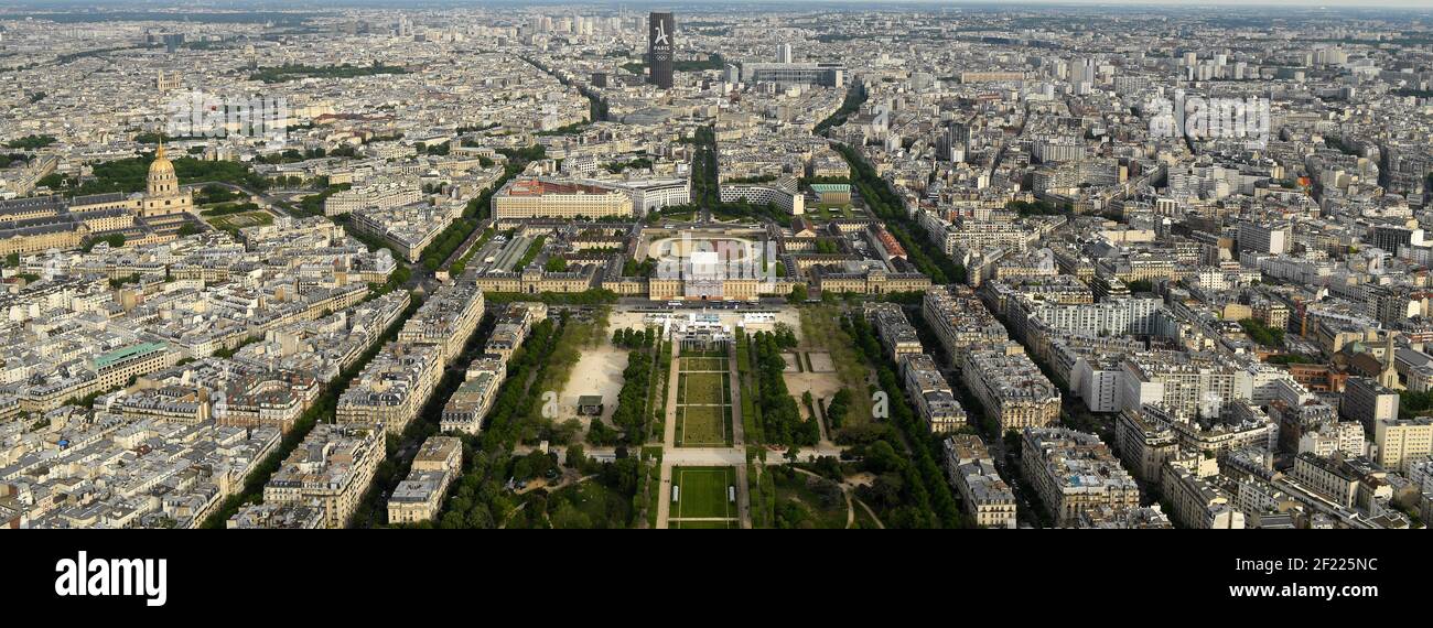 View of Paris from the Eiffel tower during the Paris 2024 Promotion ...