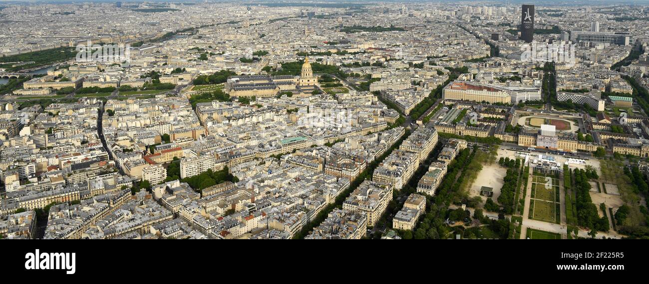 View of Paris from the Eiffel tower during the Paris 2024 Promotion ...